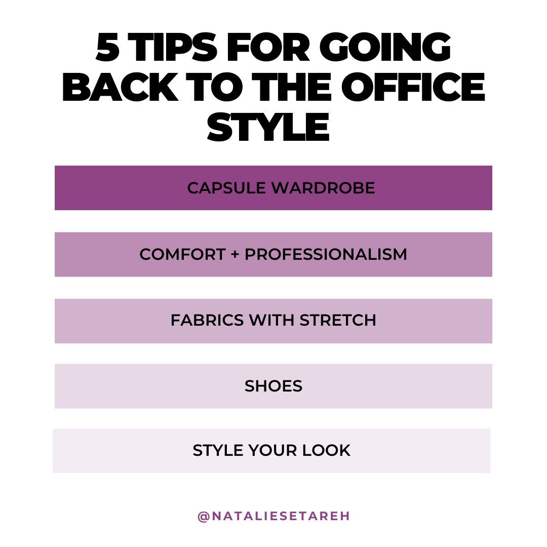 8 Back To Work Style and Beauty Tips - Natalie Setareh